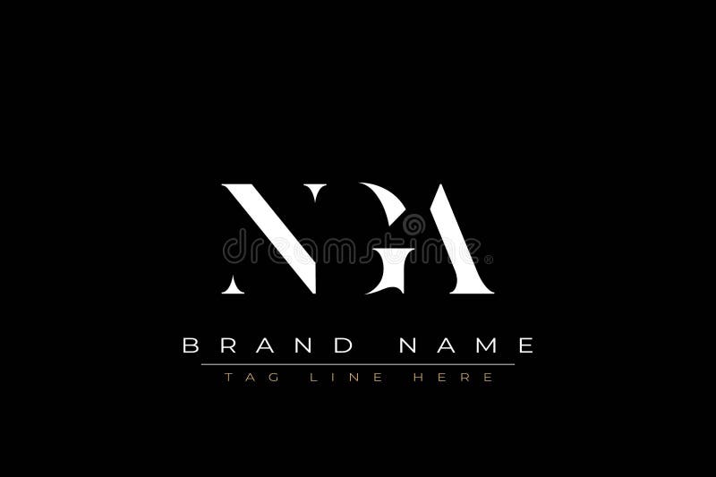 NGA Abstract Letter Logo Design Stock Vector - Illustration of ...