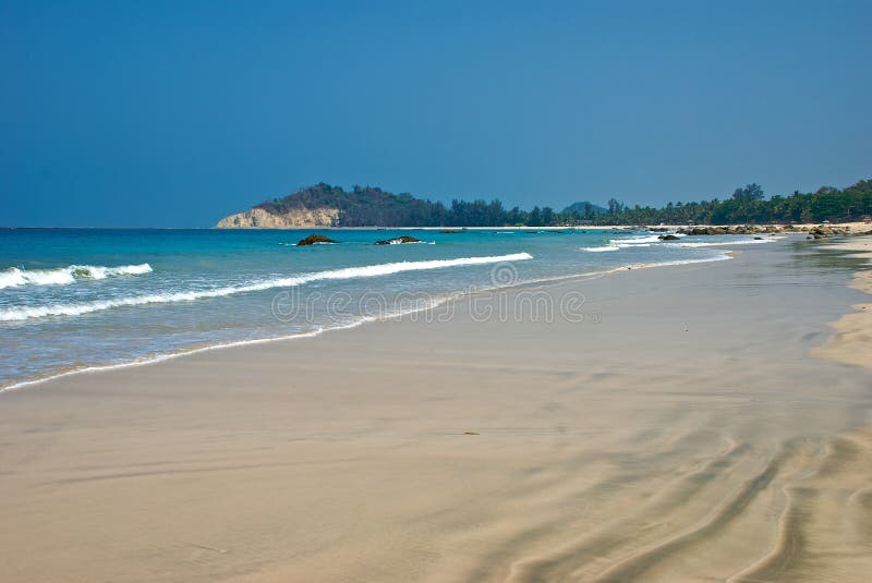 Ngapali beach stock image. Image of burmese, relaxation - 13899989