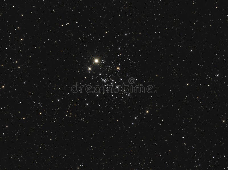 NGC 457 or Owl Cluster an Open Cluster in Cassiopeia Stock Image ...