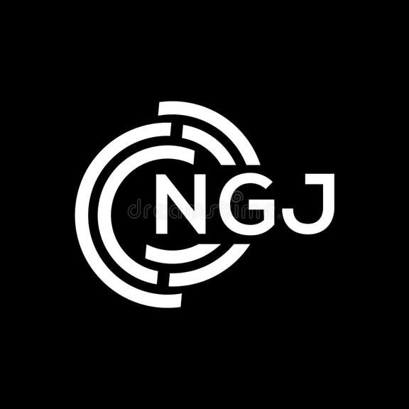NGJ Letter Logo Design. NGJ Monogram Initials Letter Logo Concept Stock ...
