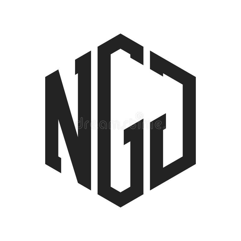 NGJ Logo Design. Initial Letter NGJ Monogram Logo Using Hexagon Shape ...
