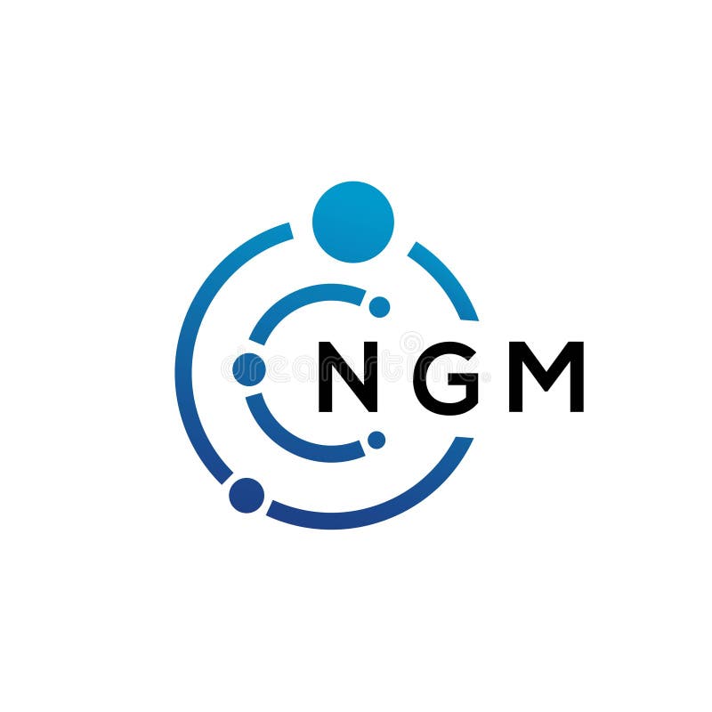 NGM Letter Technology Logo Design on White Background. NGM Creative ...