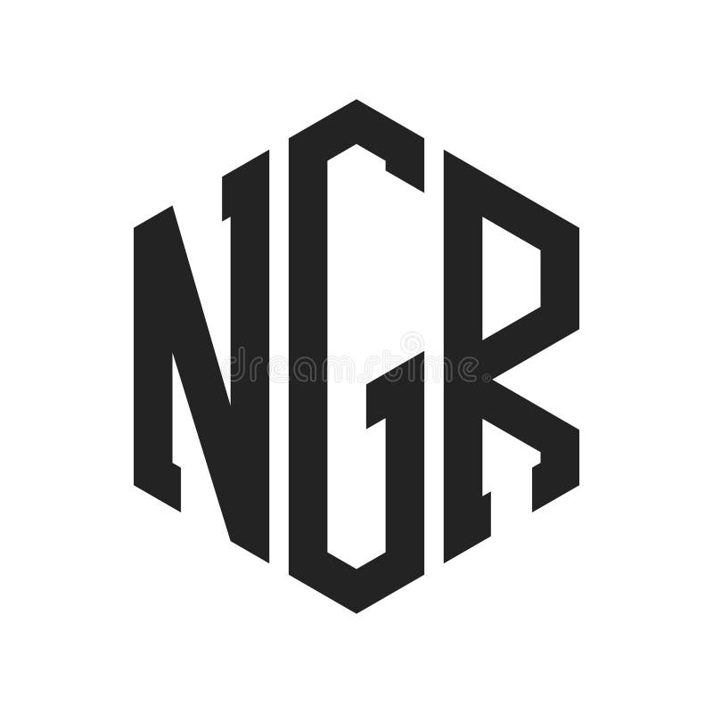 NGR Logo Design. Initial Letter NGR Monogram Logo Using Hexagon Shape ...