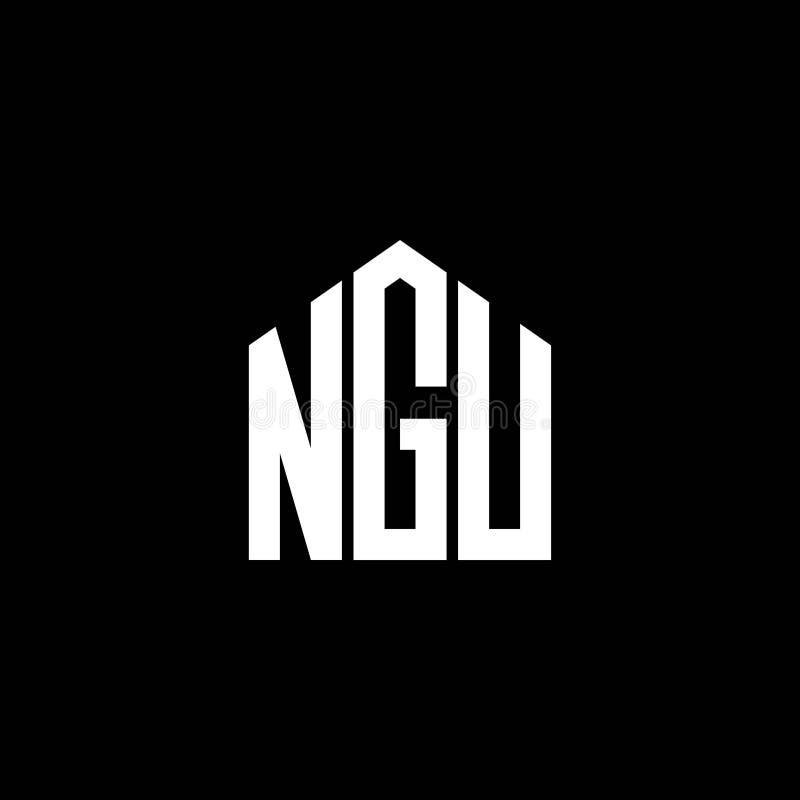 NGU Letter Logo Design on BLACK Background. NGU Creative Initials ... NGU Letter Logo Design on BLACK Background. NGU Creative Initials ...