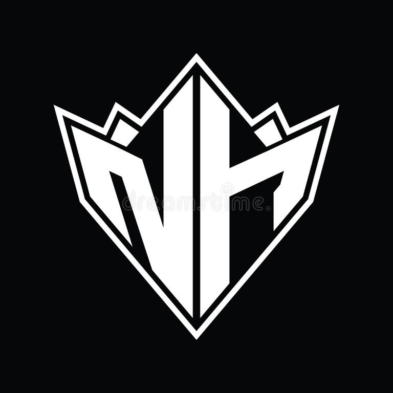 NH Logo Monogram Design Template Stock Vector - Illustration of element ...