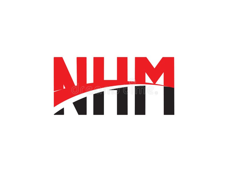 NHM Letter Initial Logo Design Vector Illustration Stock Vector ...