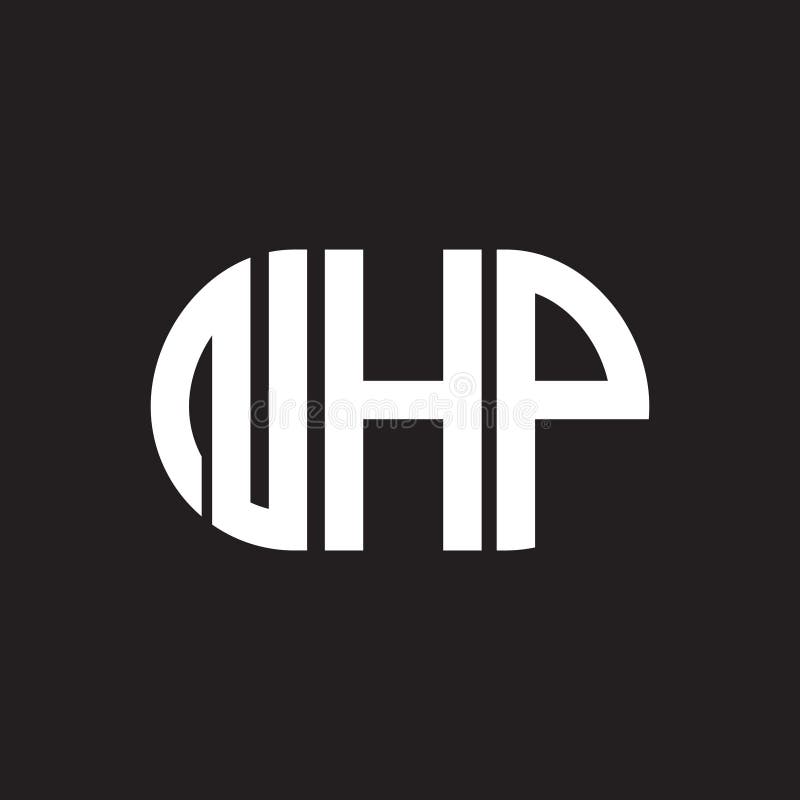 NHP Letter Logo Design on Black Background. NHP Creative Initials ...