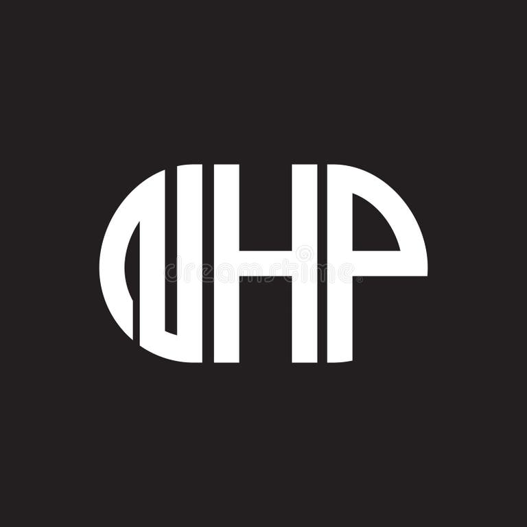 NHP Letter Logo Design on Black Background. NHP Creative Initials ...
