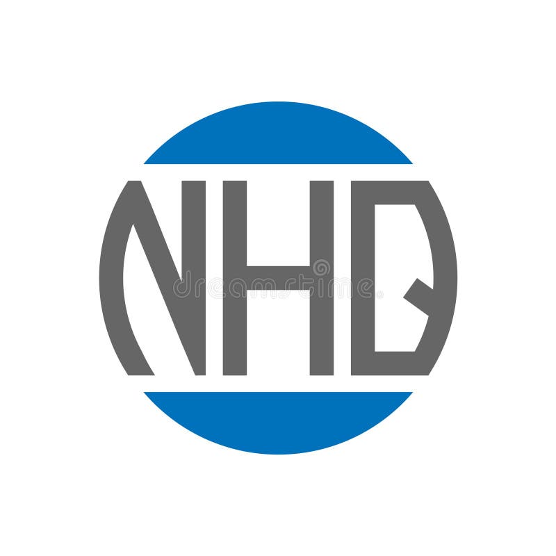 NHQ Letter Logo Design on White Background. NHQ Creative Initials ...