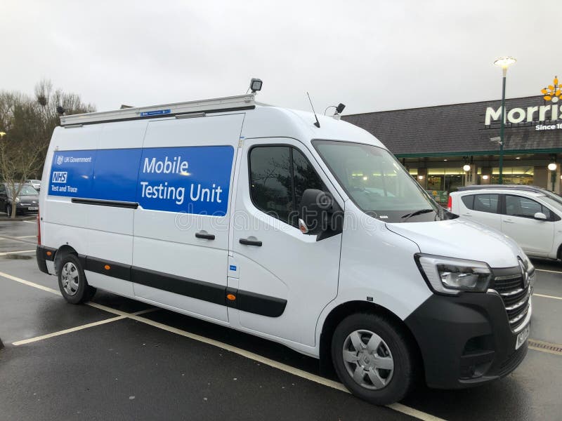 NHS Covid19 Mobile Testing Vehicle Editorial Stock Photo - Image of ...