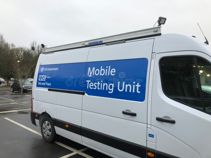 NHS Covid19 Mobile Testing Vehicle Editorial Photography - Image of ...