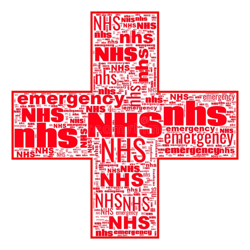 NHS Emergency Text Header Background Illustration Stock Illustration ...