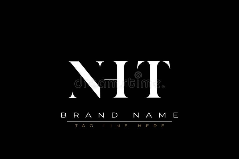 NHT Abstract Letter Logo Design Stock Vector - Illustration of business ...