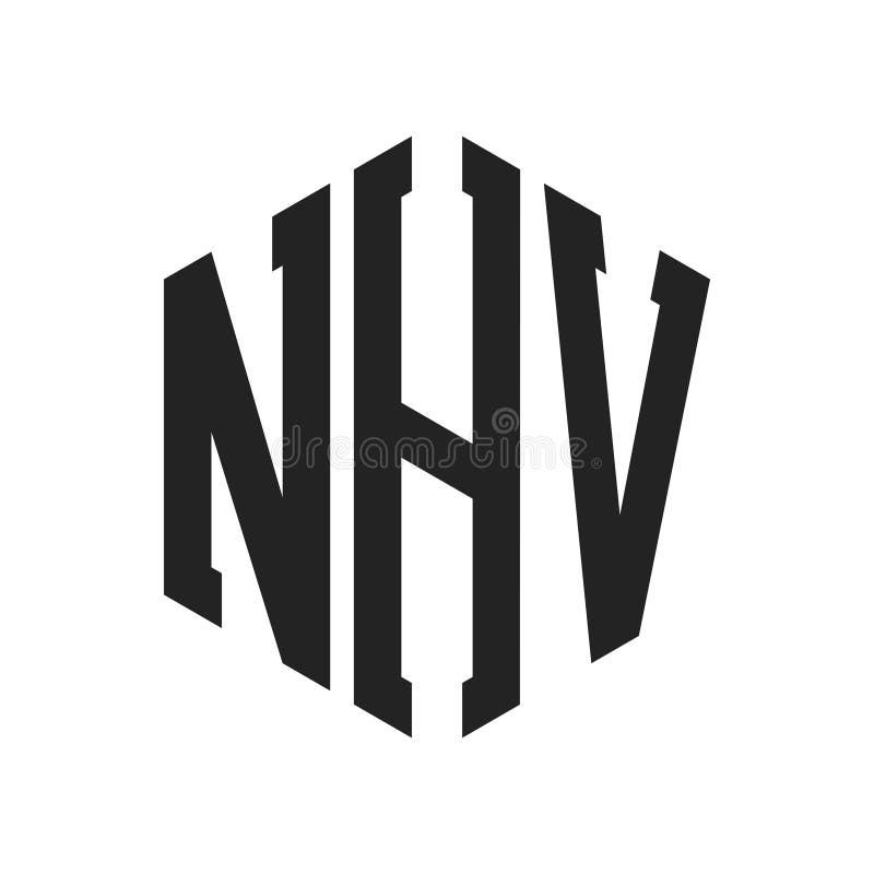 NHV Logo Design. Initial Letter NHV Monogram Logo Using Hexagon Shape ...