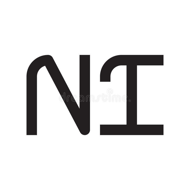 Ni Initial Letter Vector Logo Icon Stock Vector - Illustration of ...