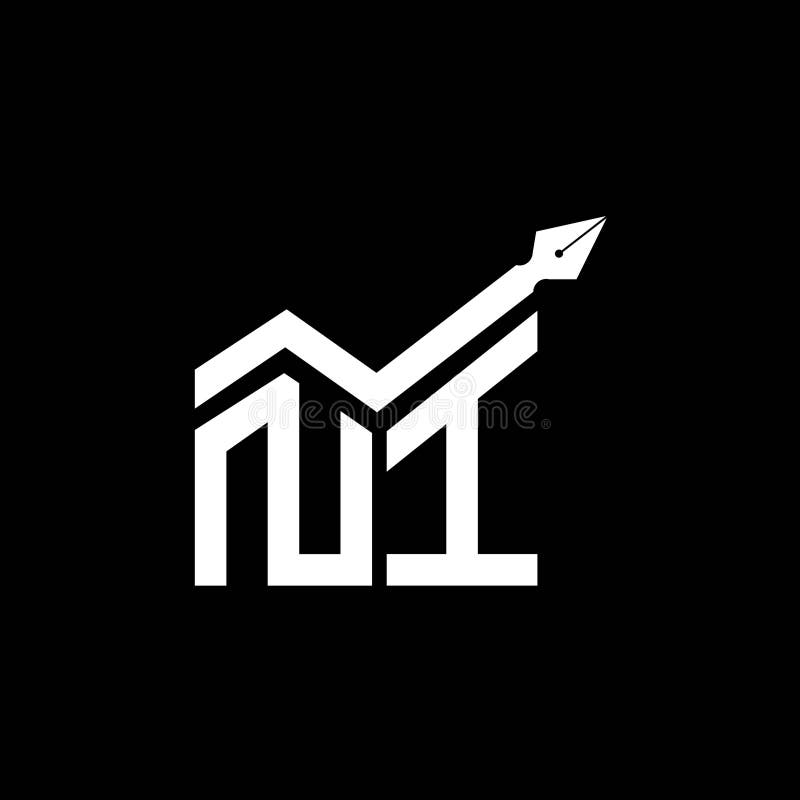 NI Letter Logo Creative Design with Vector G Stock Vector ...