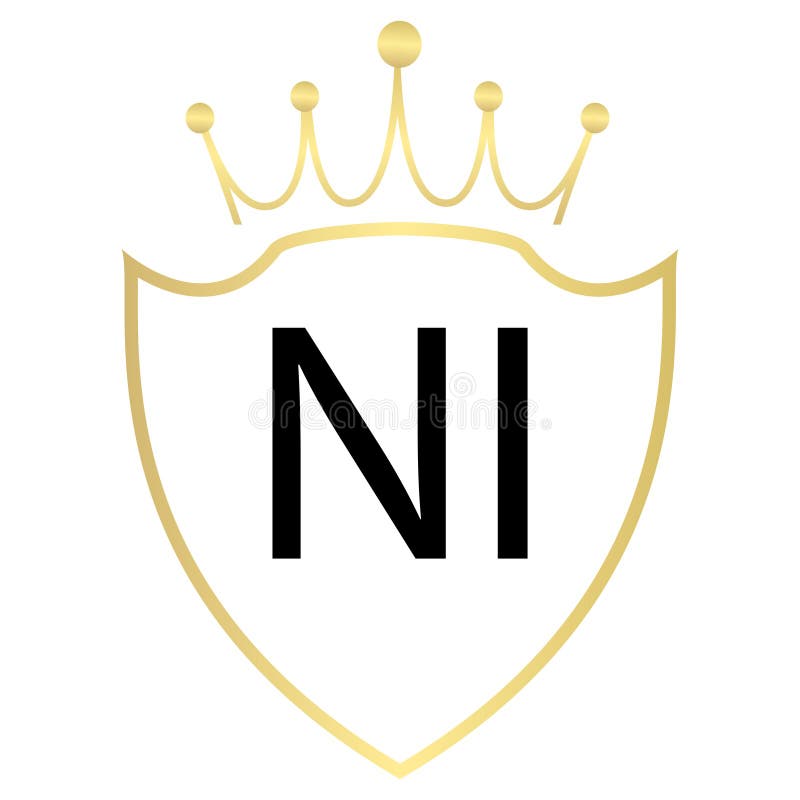 NI Letter Logo Design with Simple Style Stock Vector - Illustration of ...