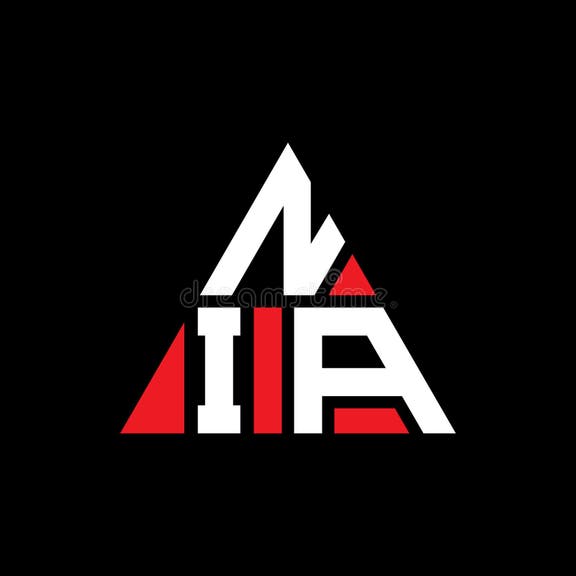 NIA Triangle Letter Logo Design with Triangle Shape. NIA Triangle Logo ...