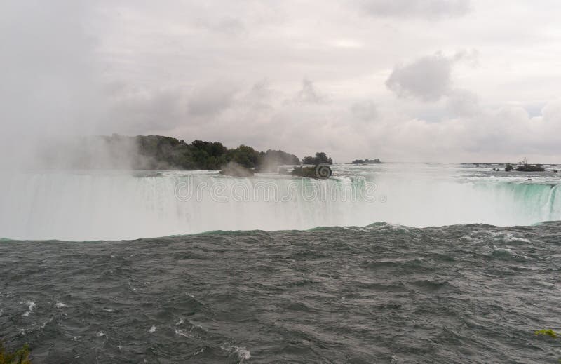 Niagara Falls from Above the Falls Stock Image - Image of fall ...