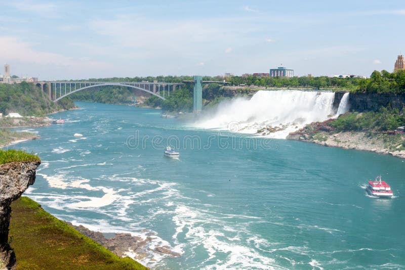 Niagara Falls American Part View Editorial Stock Image - Image of ...