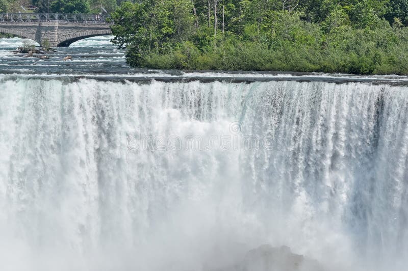 Niagara Falls American Part View Stock Image - Image of people, scenics ...