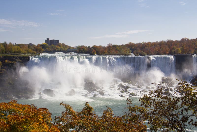 Niagara Falls in autumn stock image. Image of niagara - 127037459