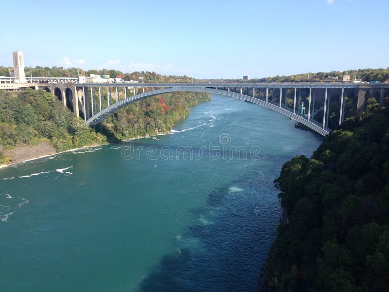 Niagara Falls Bridge editorial image. Image of falls - 130290460
