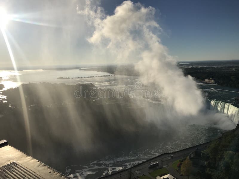 Niagara Falls Canada Morning Stock Photo - Image of niagara, morning ...