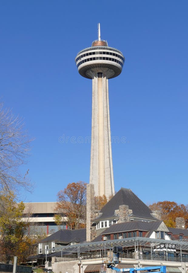 NIAGARA FALLS, CANADA - NOVEMBER 13th 2016: the Skylon Tower is ...
