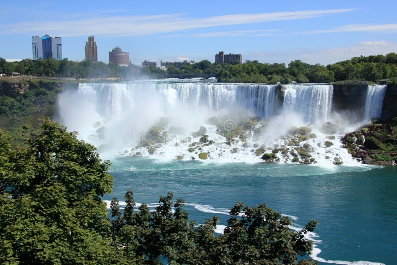 Niagara Falls Cascade Travel USA Canada Stock Image - Image of ...