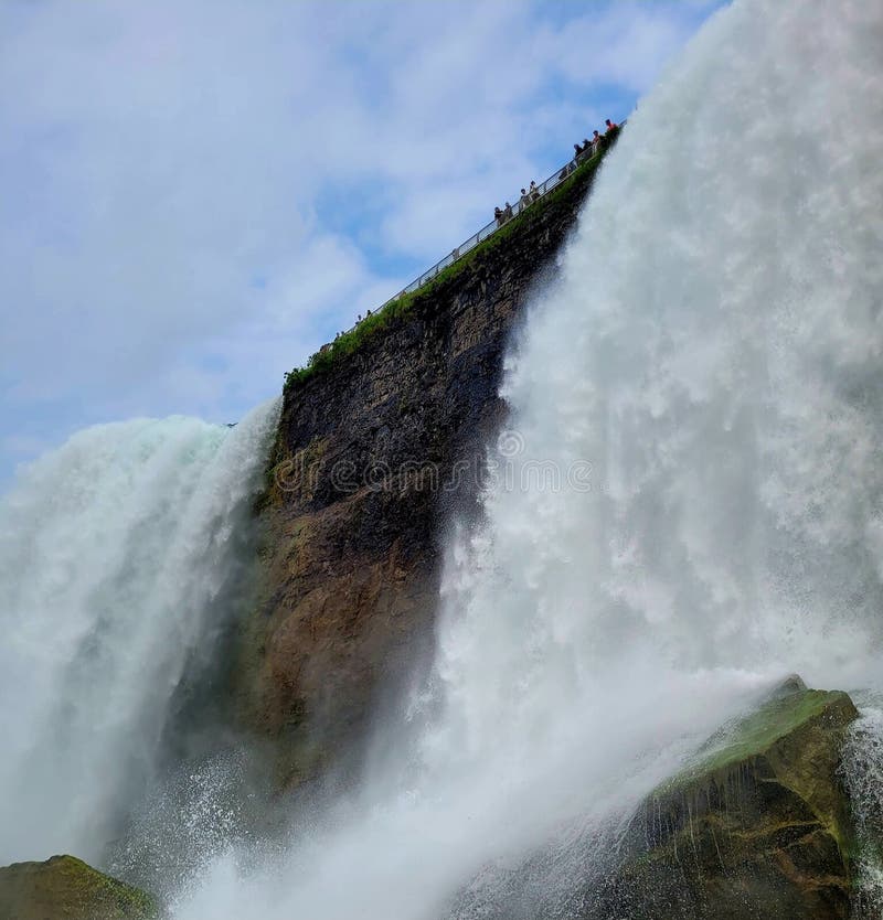 Niagara Falls Cave of the Winds Stock Image - Image of rock, river ...