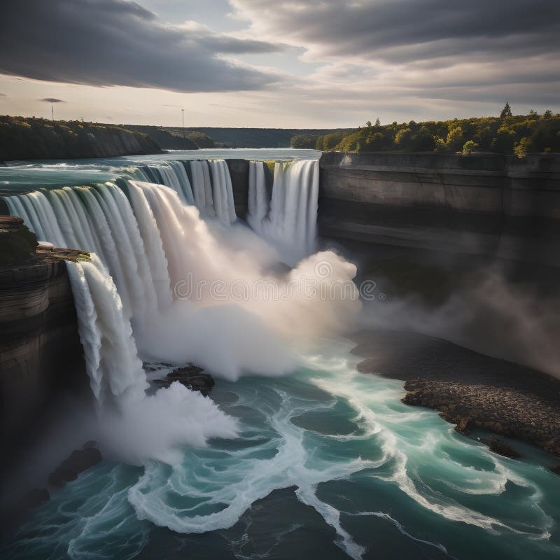 Niagara Falls, Ontario, Canada. the Niagara Falls is a Series of ...