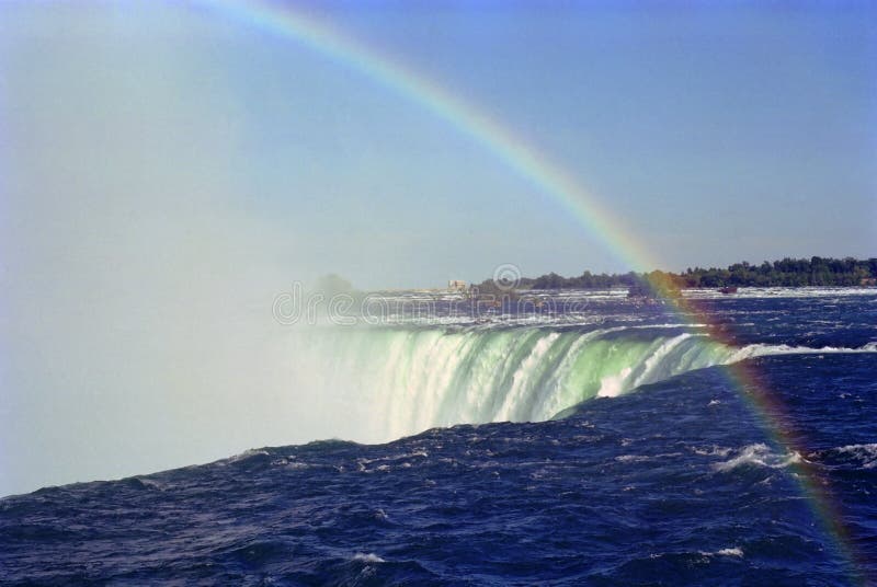 Niagara Falls Rainbow Ontario Canada Stock Photo - Image of rainbow ...