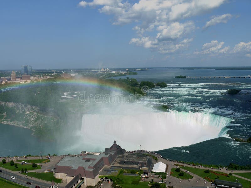 Niagara Falls with Rainbow stock photo. Image of trees - 15332034