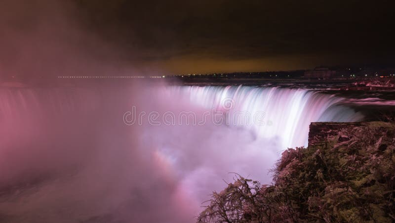 Niagara Falls in the Spring Stock Image - Image of flowing, border ...