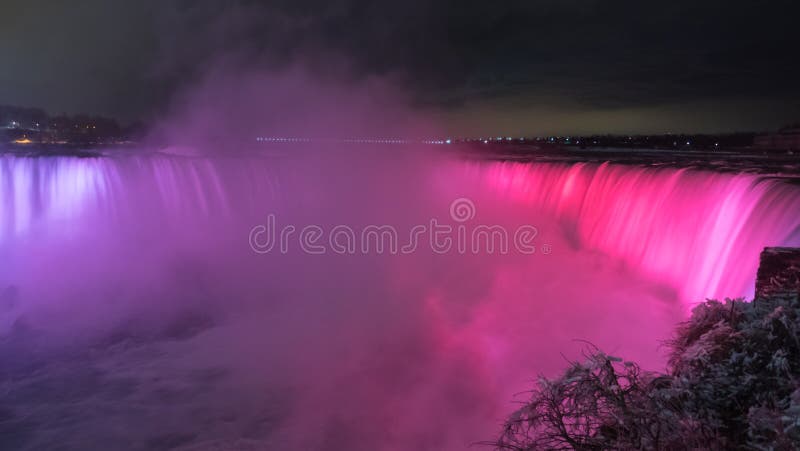 Niagara Falls in the Spring Stock Image - Image of attraction, border ...