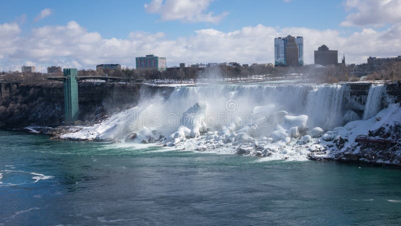 Niagara Falls in the Spring Stock Image - Image of border, horseshoe ...