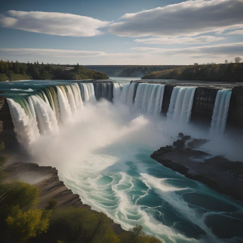 Niagara Falls, USA. Niagara Falls is the Largest Waterfall in the World ...