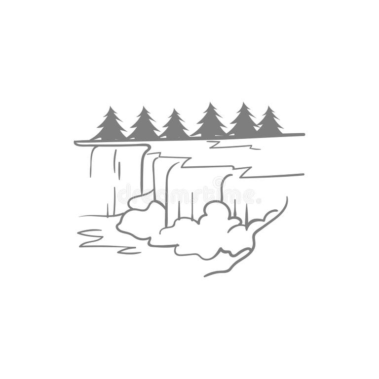 Niagara Falls Stock Illustrations – 657 Niagara Falls Stock ...