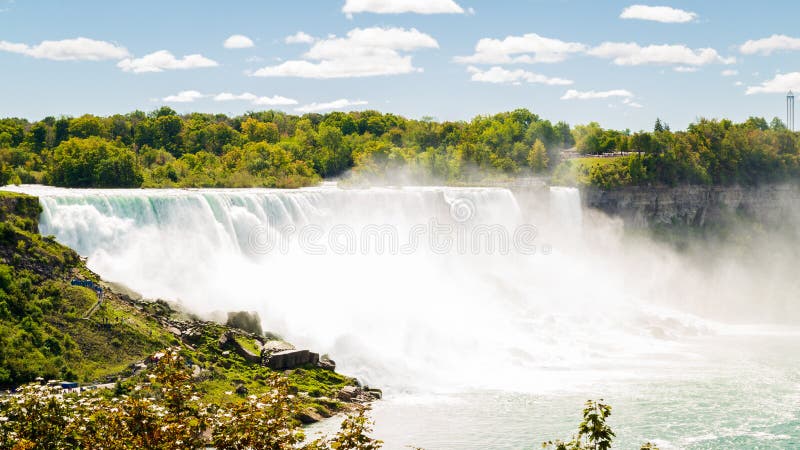 The Niagara Falls stock photo. Image of trees, nature - 127645820