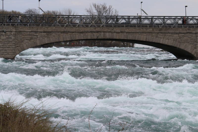 Bridge over Niagara River stock image. Image of outdoors - 106876689