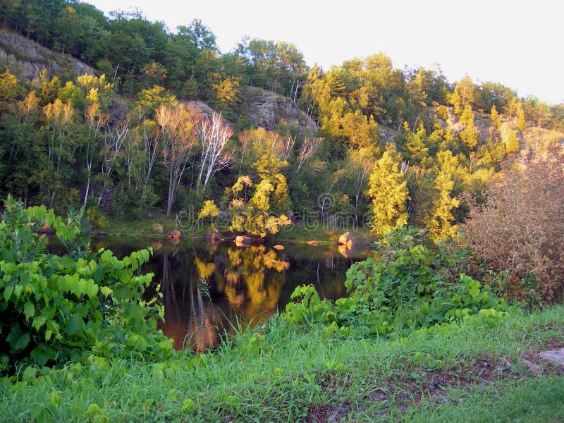 Niagara Sunset stock photo. Image of streams, plant, sunset - 1265742