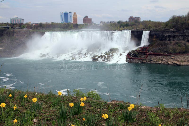 Niagara waterfalls stock image. Image of tourism, waterfall - 317475953