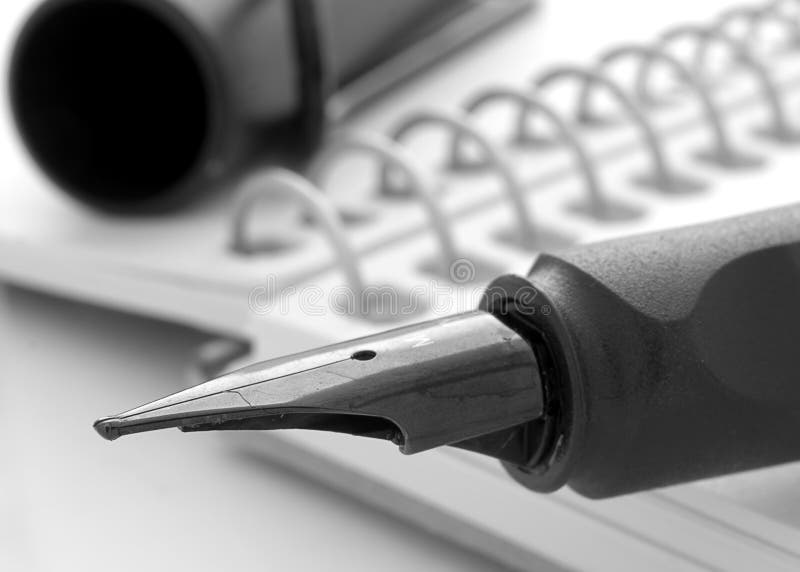 Nib stock photo. Image of fountain, book, bound, paper - 1823108