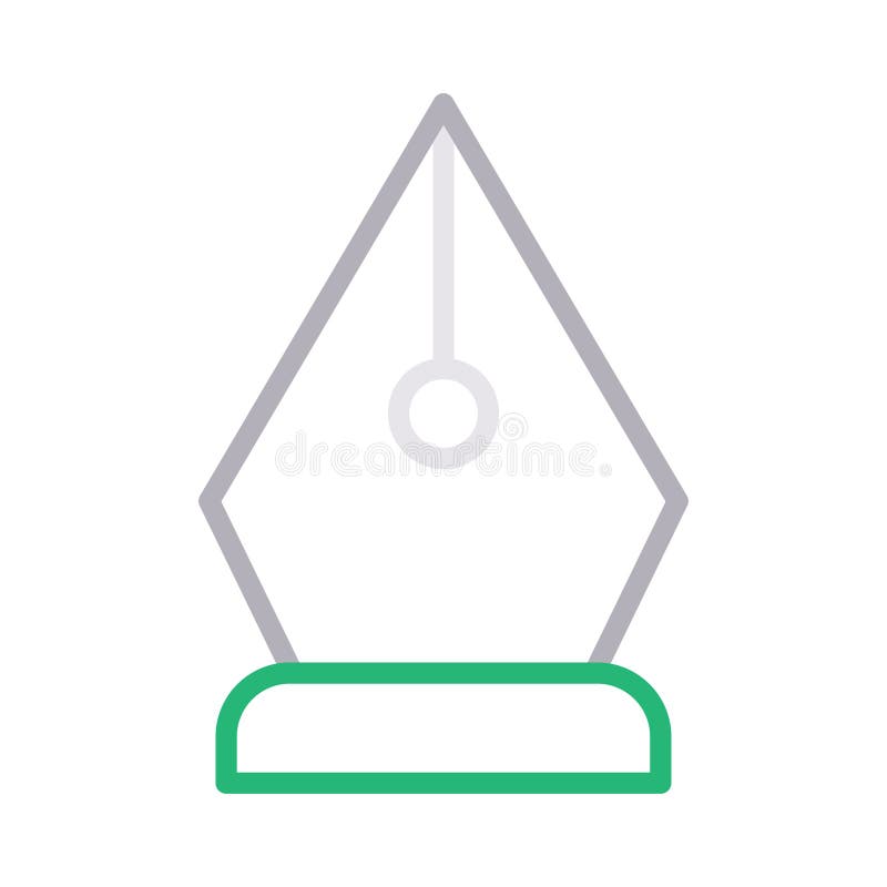 Nib Colour Line Vector Icon Stock Illustration - Illustration of ...