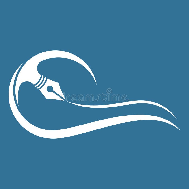 Nib Logo Template Vector Symbol Stock Vector - Illustration of white ...