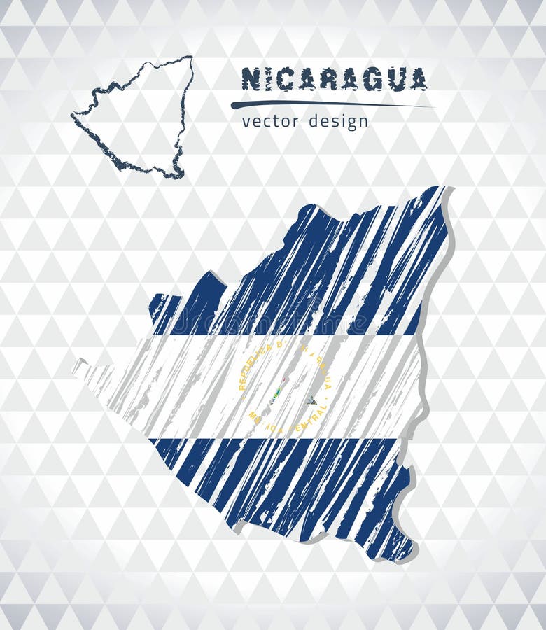 Nicaragua map stock vector. Illustration of cartography - 35201140