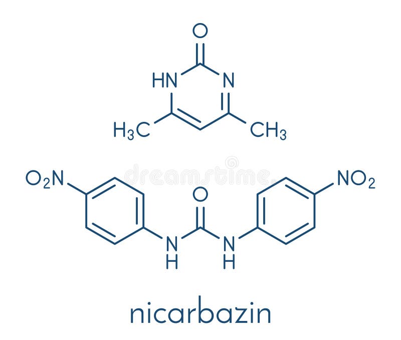 Nicarbazin Coccidiostat Mixture. Skeletal Formula. Stock Vector ...