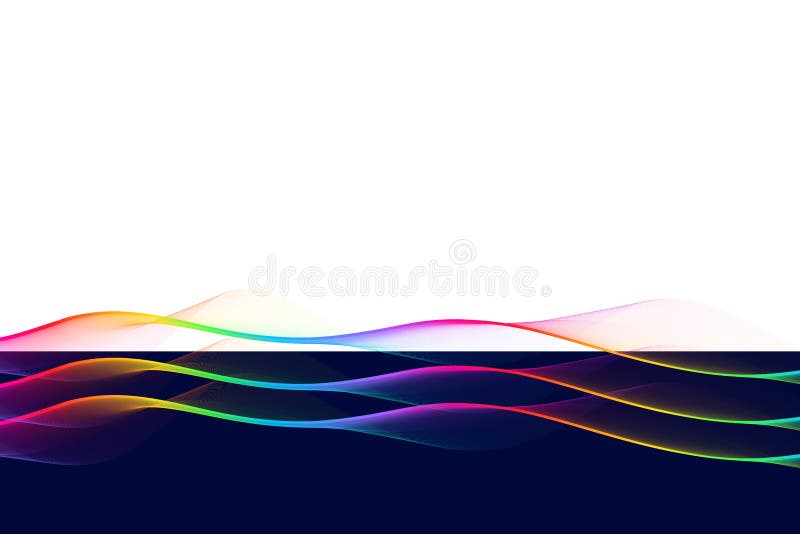 Nice Abstract Background with Spectrum Color Flame Waves Stock ...