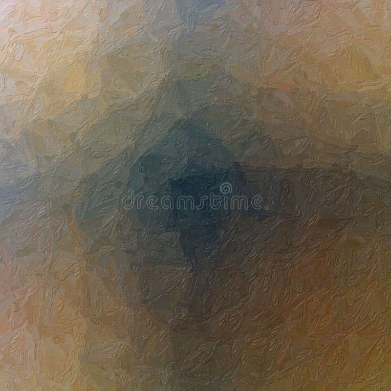Nice Abstract Illustration of Brown Impasto with Large Brush Paint ...